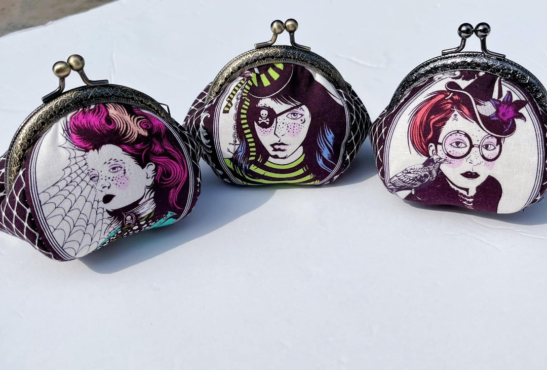 TULA PINK Nightshade Deja Vu Coin Purse Wallet, Kiss Clasp Purse - Etsy