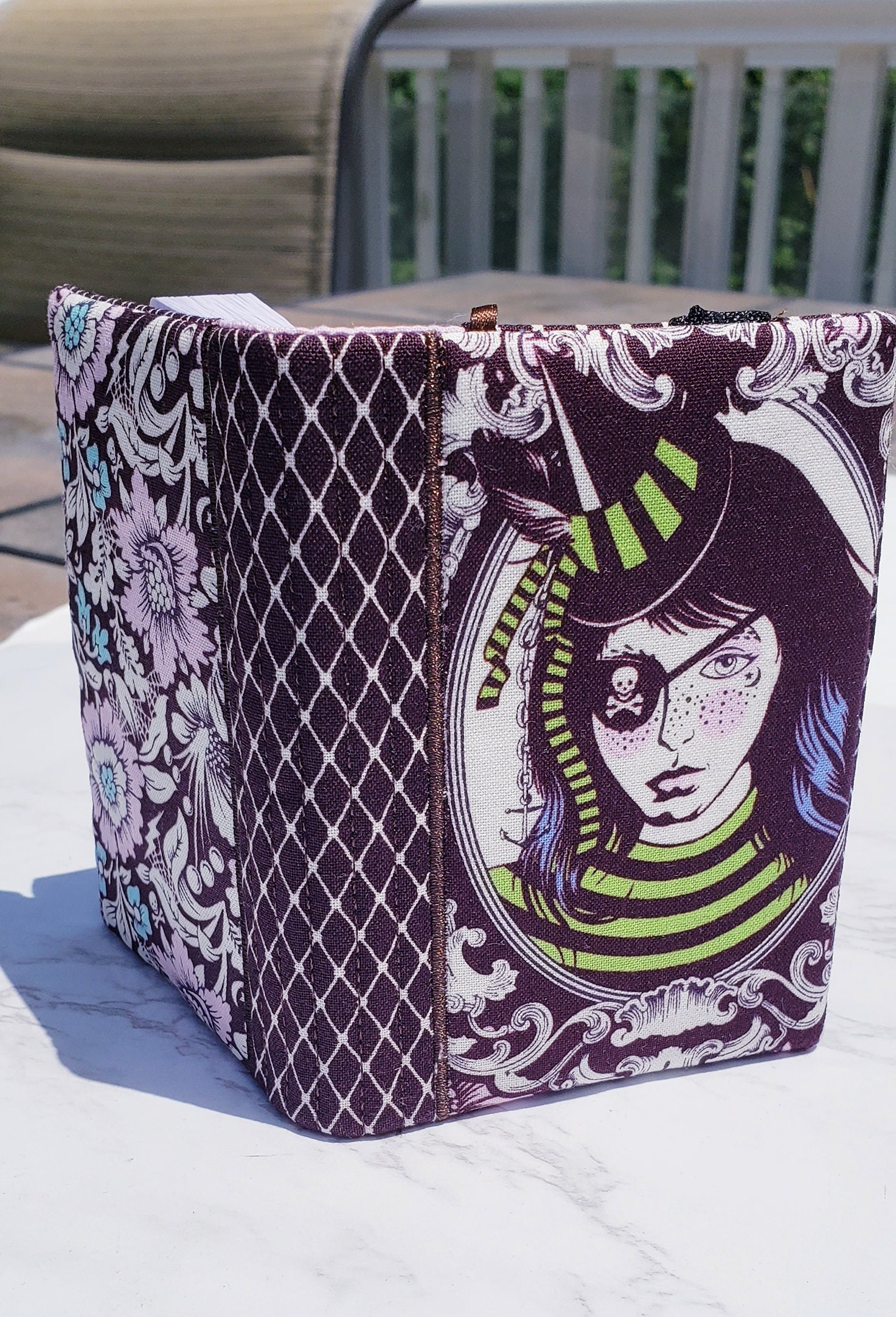 TULA PINK Nightshade Deja Vu MINI Note Book With Reusable Fabric Cover ...