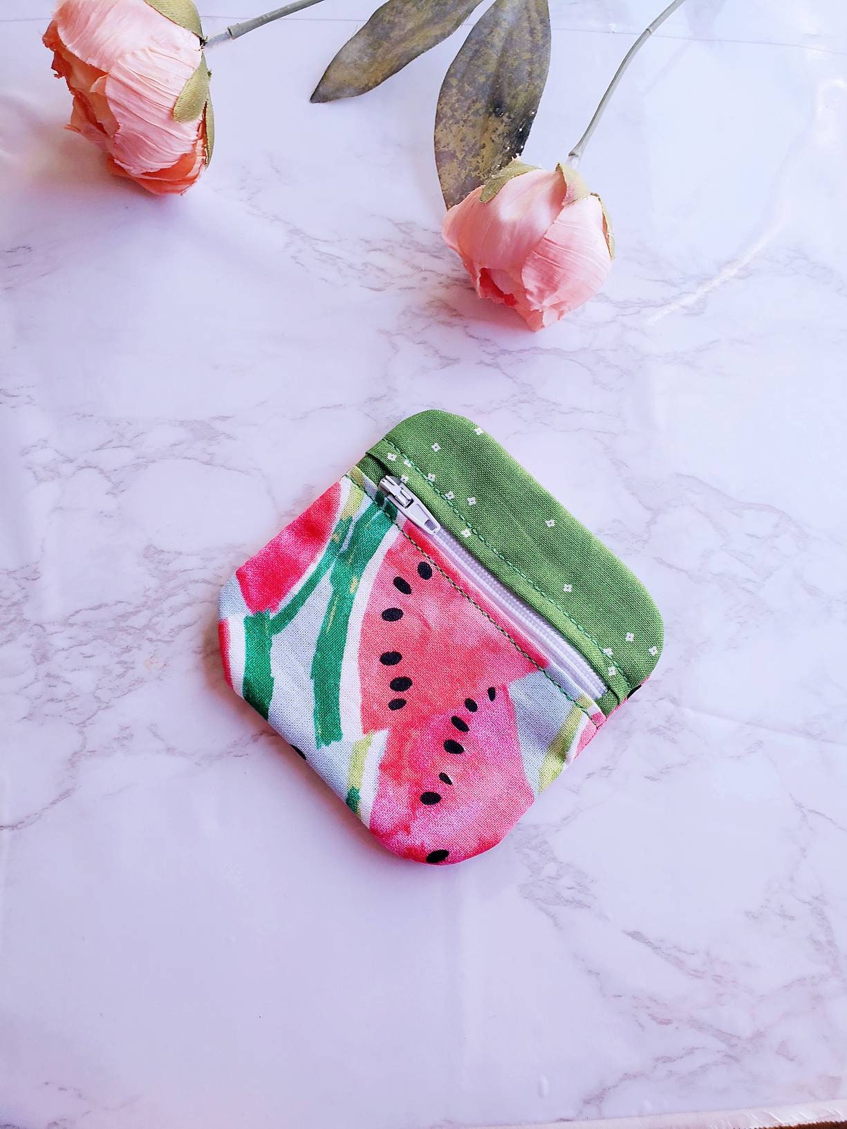 Watermelon Tiny Coin Purse Change Purse Small Zipper Pouch | Etsy