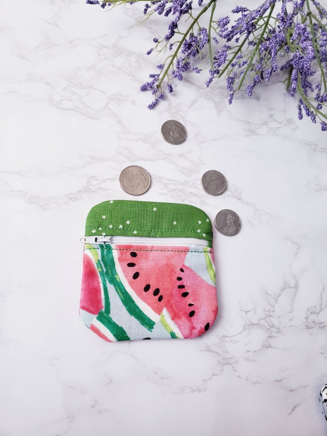 Watermelon Tiny Coin Purse Change Purse Small Zipper Pouch - Etsy