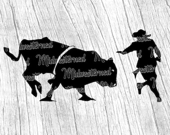 Rodeo Clown Silhouette