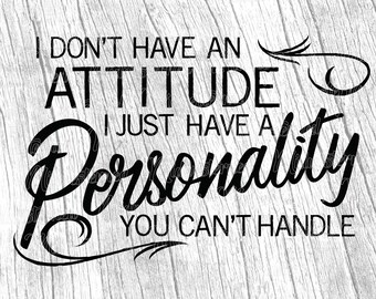 Attitude Problem Svg - Etsy