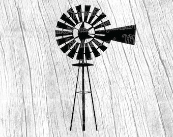 Windmill DXF SVG Vector CNC Plasma Laser Router Cricut - Etsy