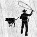 Breakaway Roper SVG Calf Roper Svg Calf Roper Png Rodeo Cowgirl Svg ...