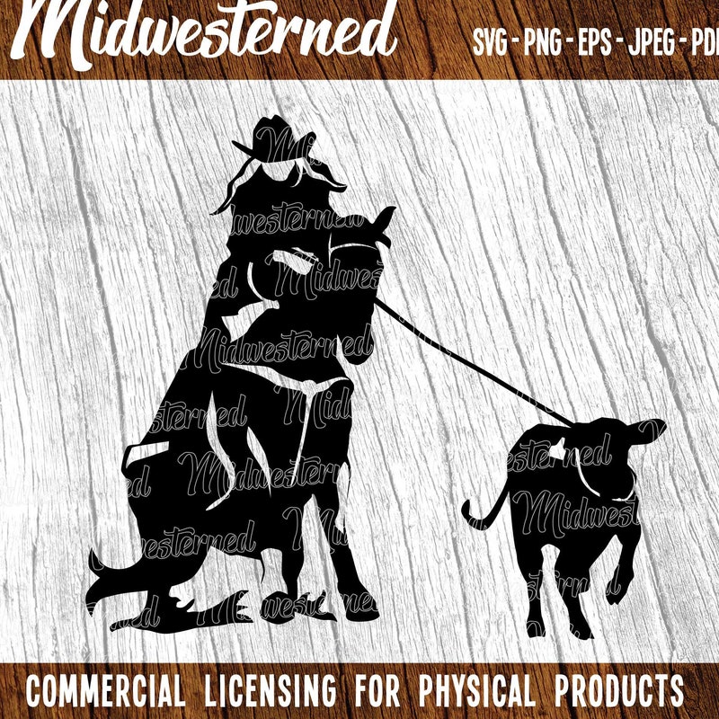 Breakaway Roping Svg - Etsy