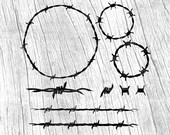 Barbed Wire Bundle SVG Barb Wire Svg Western Wreath Clip - Etsy