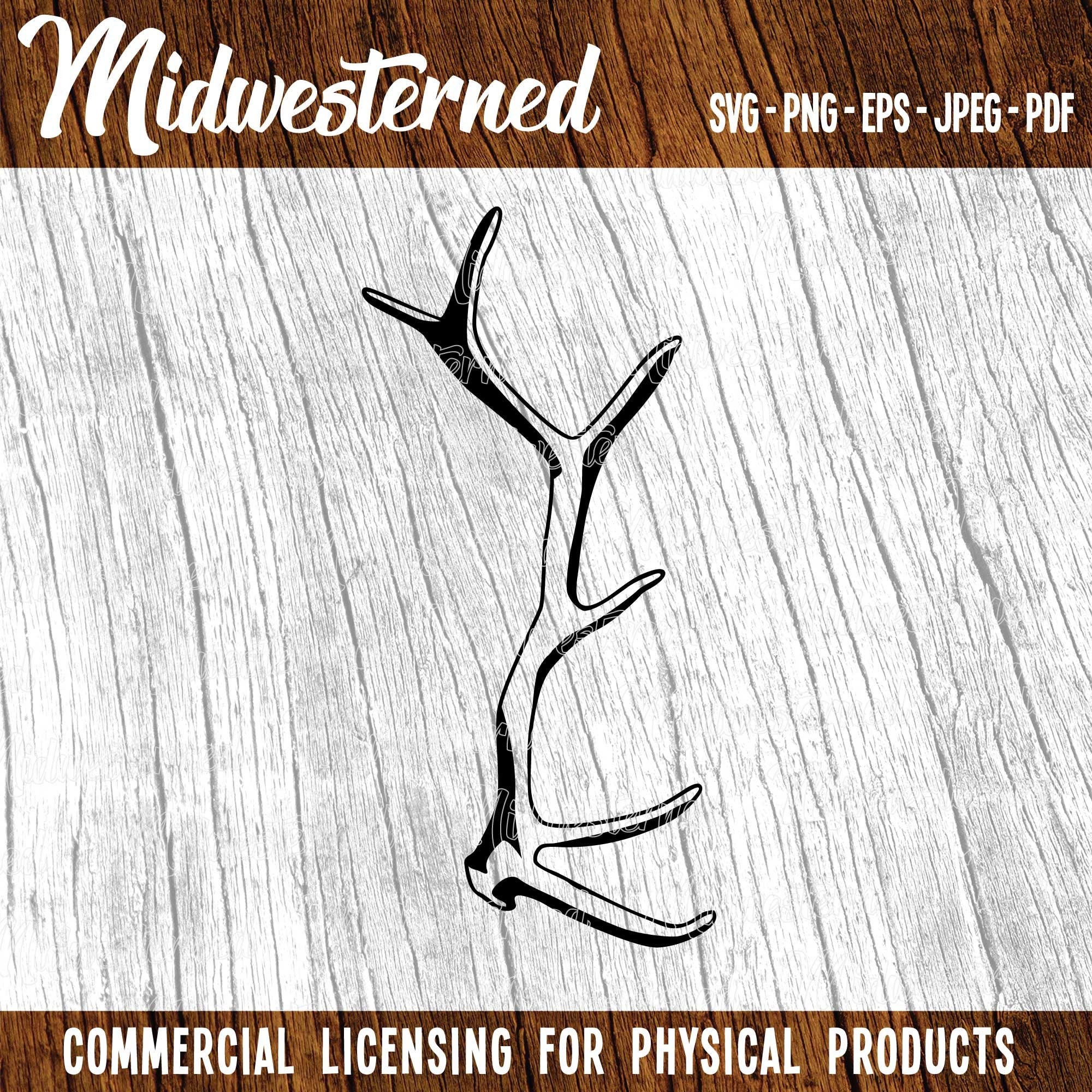 Elk Antler Svg Antler Clipart Elk Horns Svg Etsy