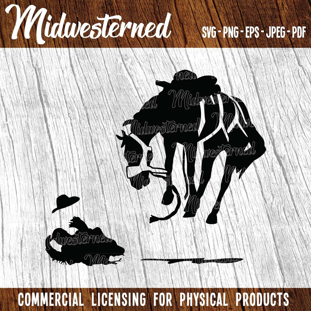 Saddle Bronc SVG - Rodeo Svg - Cowboy Svg - Rodeo Event Clipart ...