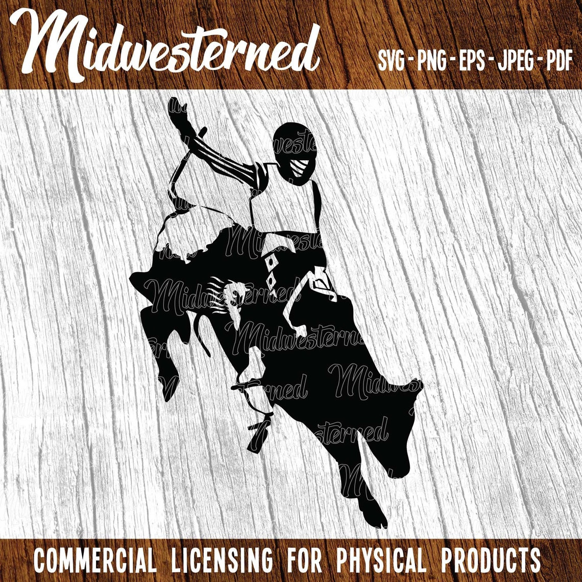 Steer Riding SVG Bull Rider Svg Rodeo Svg Bucking Bull Svg Steer Svg ...