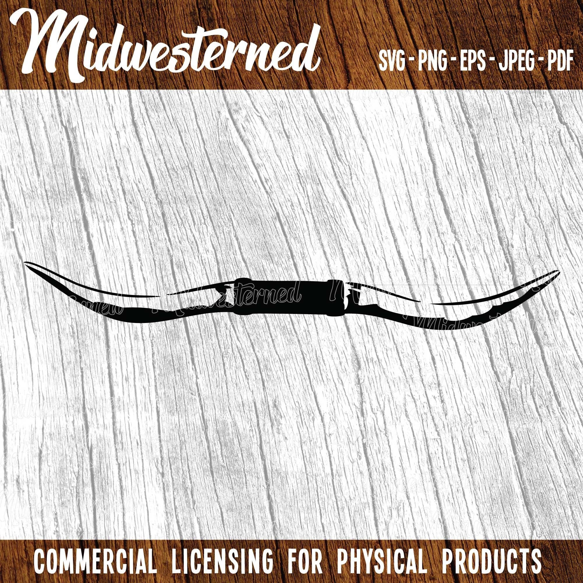 Longhorn Horns SVG - Bull Horns Svg - Cow Horns Svg - Etsy