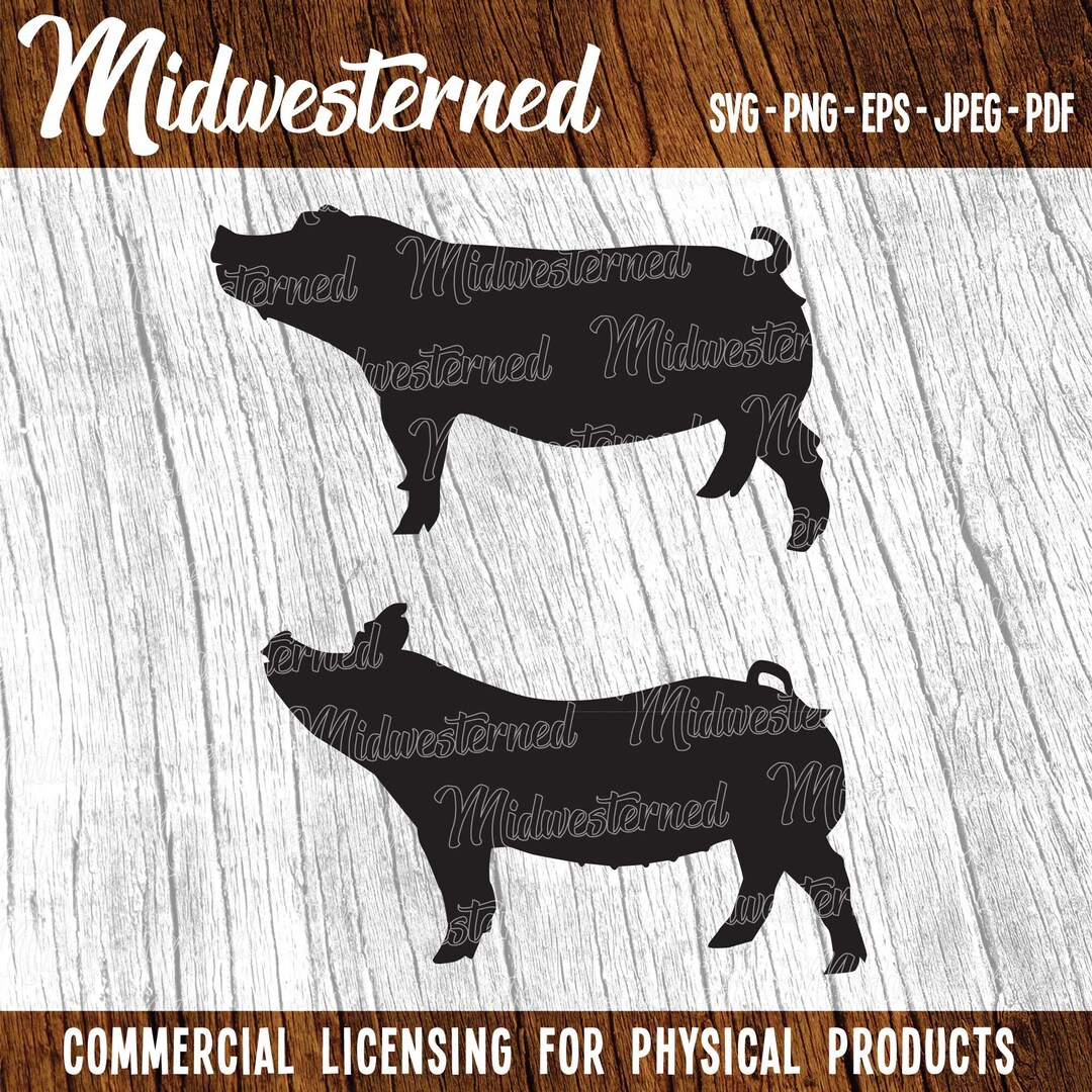 Show Pigs SVG Pig Clipart Livestock Svg Show Pig Png County Fair Pigs ...