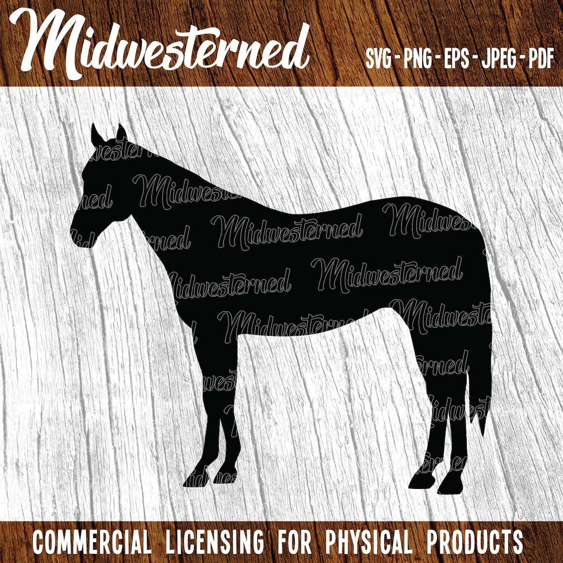 Horse SVG - Standing Horse Svg - Horse Silhouette Download - Quarter ...