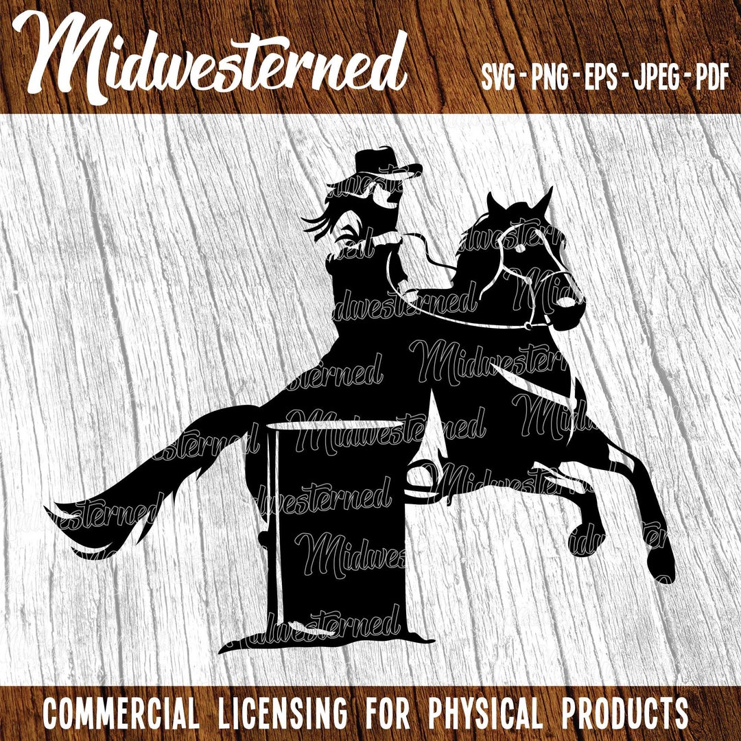 Barrel Racing Svg - Barrel Racer Svg - Rodeo Svg - Etsy