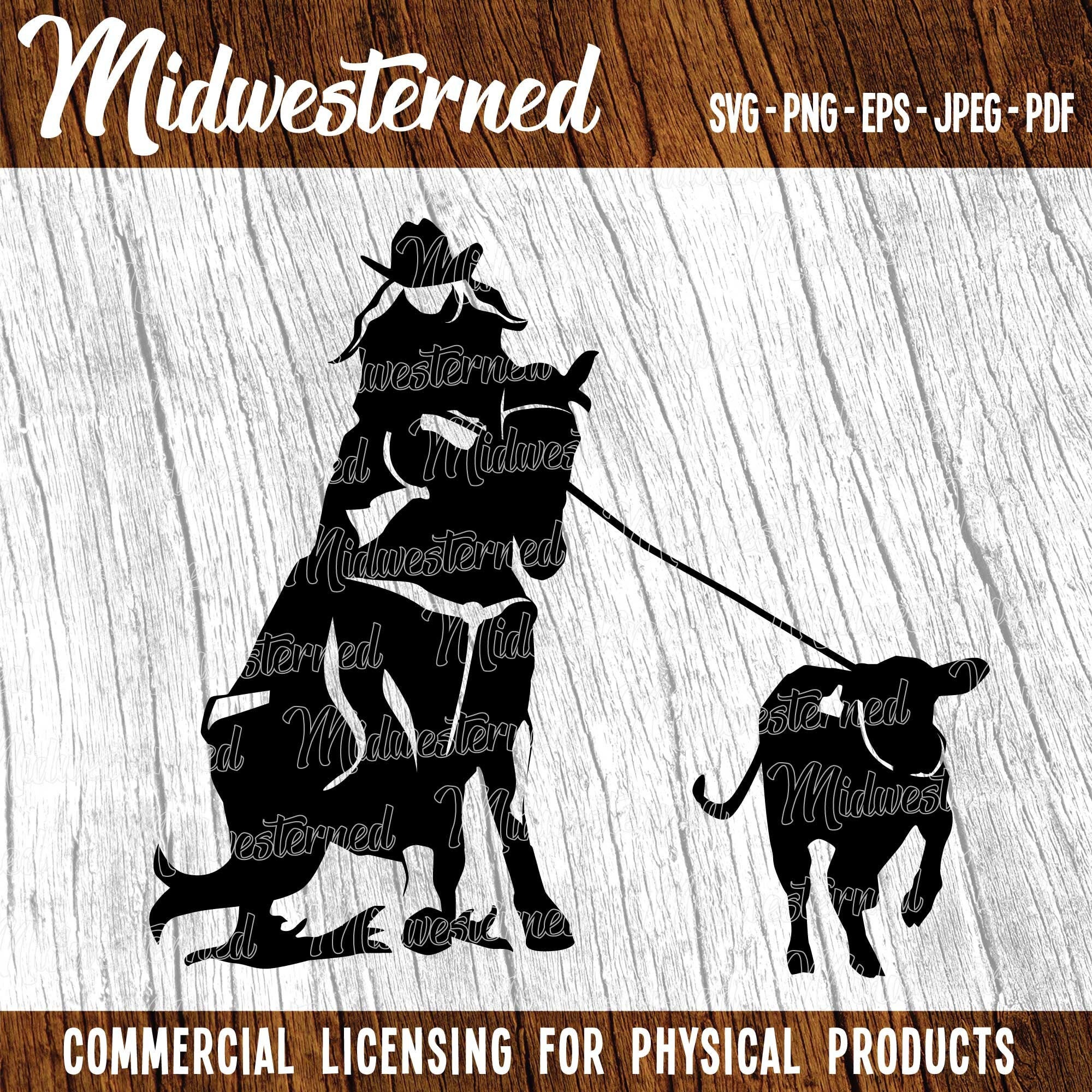 Breakaway Roping SVG - Cowgirl Roping Svg - Rodeo Svg - Rodeo Cowgirl ...