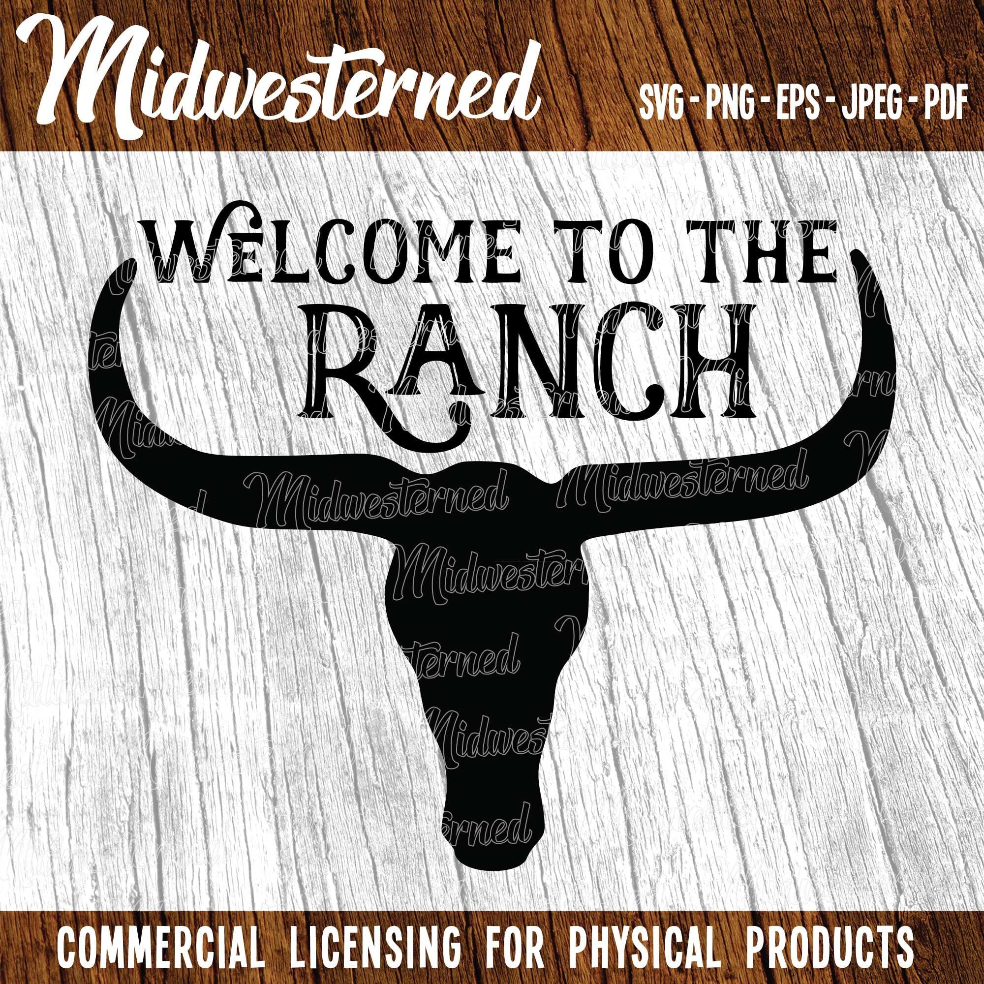 Welcome to the Ranch SVG Welcome Sign Download Ranch Sign - Etsy Australia