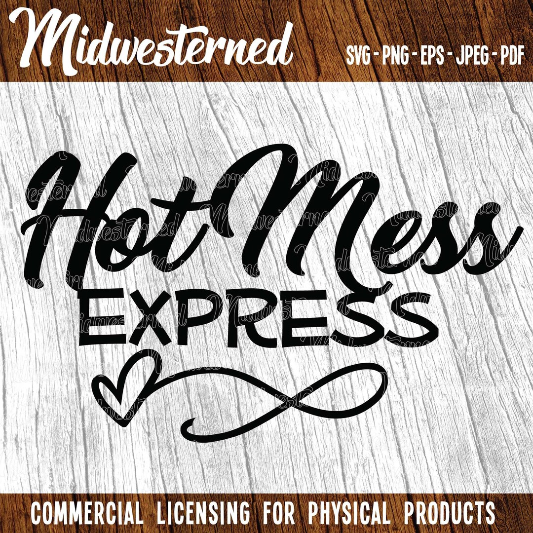 Hot Mess Express SVG - Hot Mess Express Decal - Hot Mess Mom SVG - Etsy