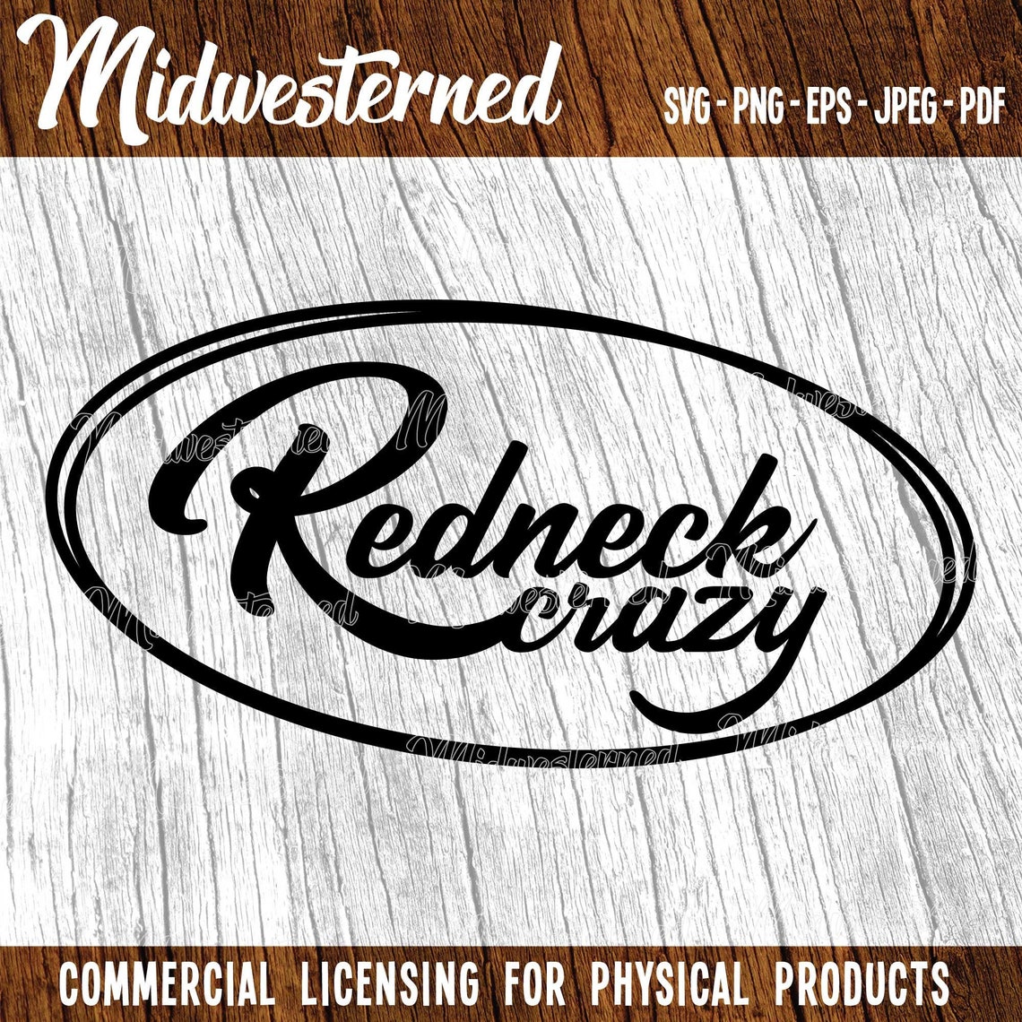Redneck Crazy SVG Cowboy Decal Redneck Png Country - Etsy