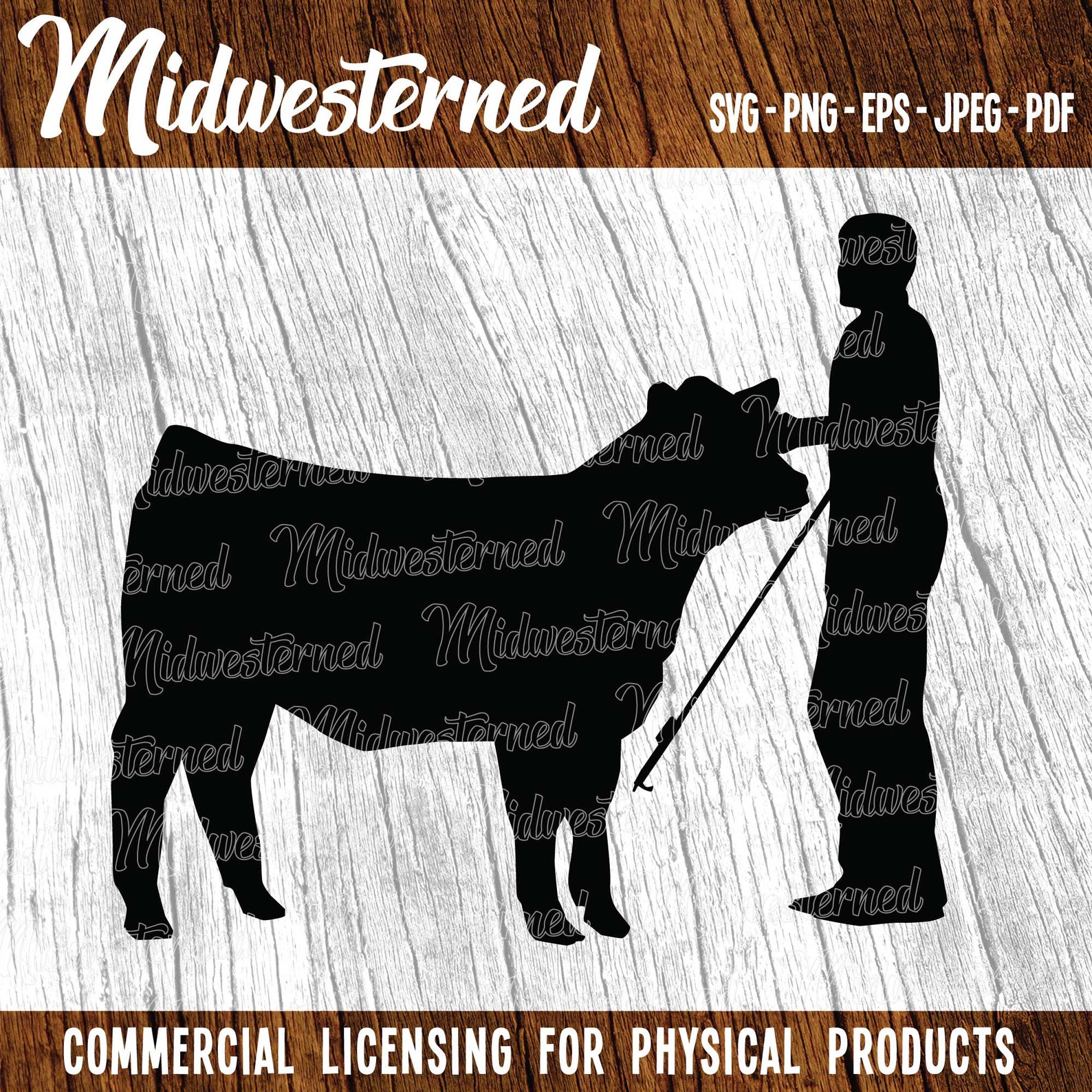 Show Cattle SVG Bundle – Steer, Calf, Cow Silhouettes (digital Download ...