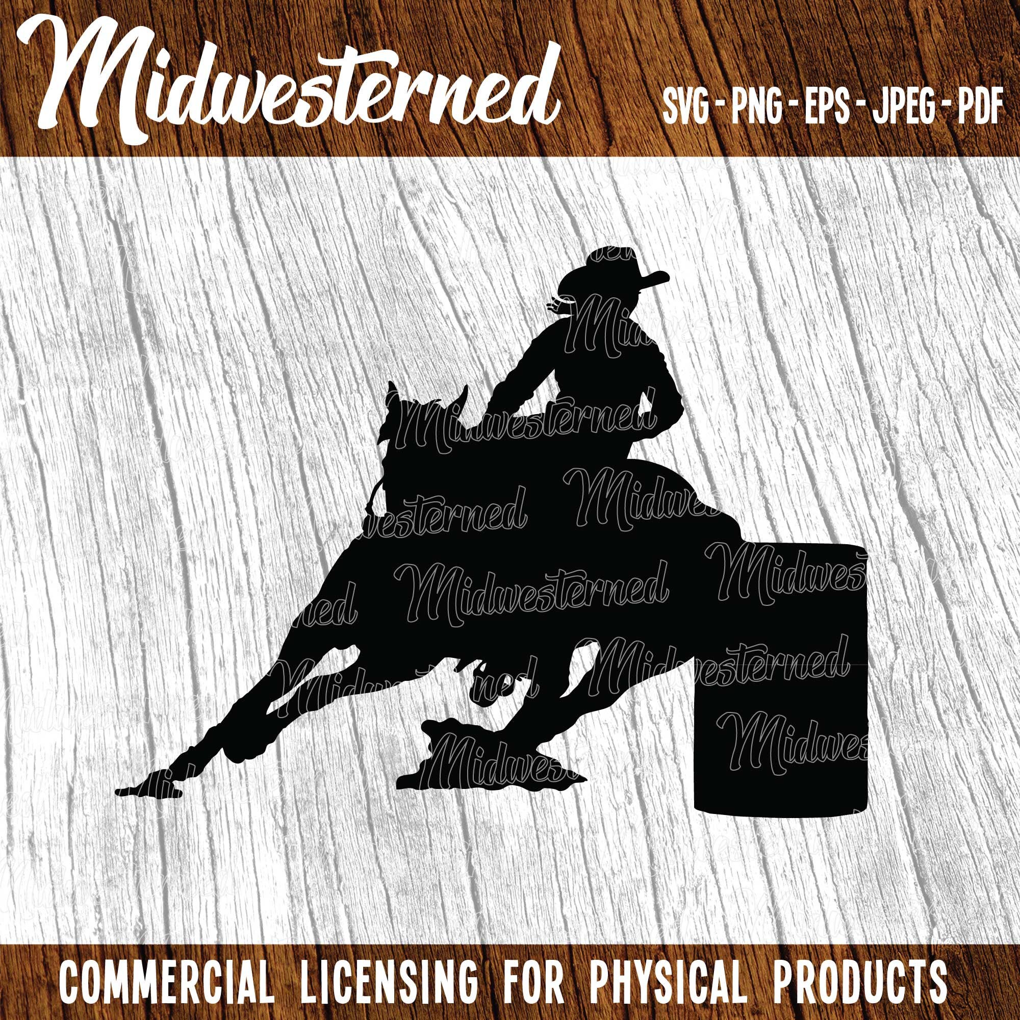 Rodeo Cowgirl SVG Horse Svg Barrel Racing Svg Rodeo - Etsy Australia