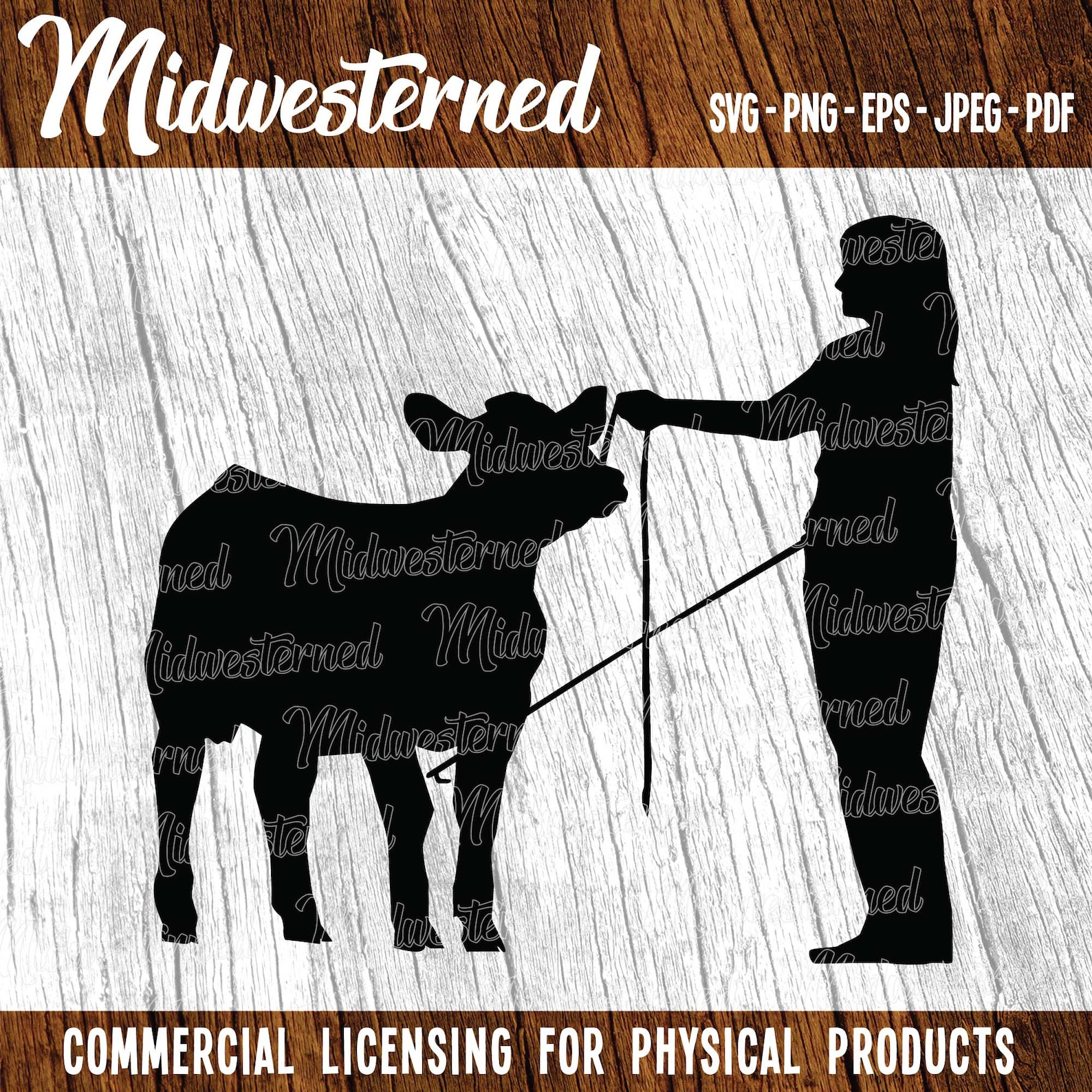 Show Cattle SVG Bundle – Steer, Calf, Cow Silhouettes (digital Download ...