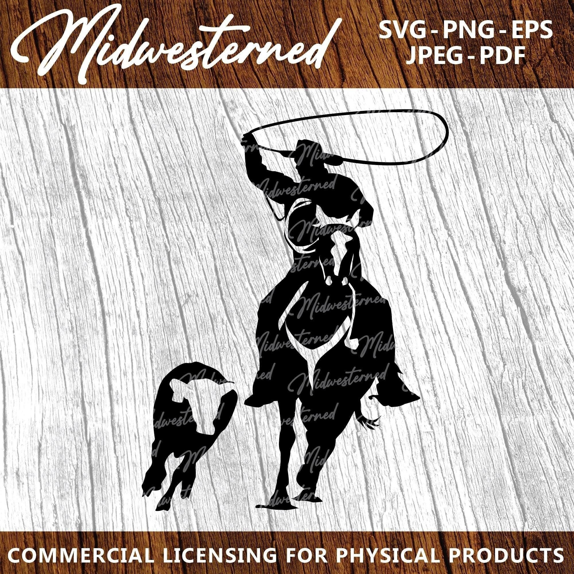 Man Roping SVG - Horse Svg - Cowboy Svg - Roping Horse Png - Rodeo Clip ...