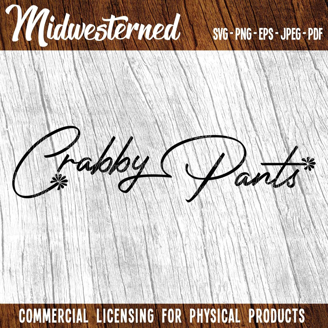 Crabby Pants SVG - Etsy