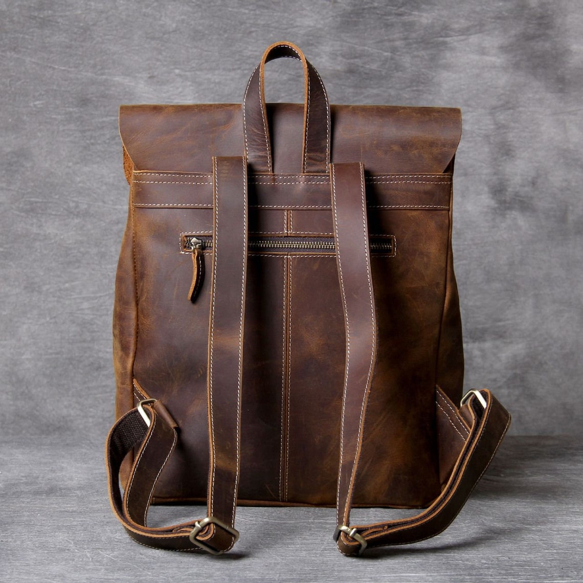 Vintage Leather Travel Laptop Backpack Rucksack Best Gift for Him - Etsy