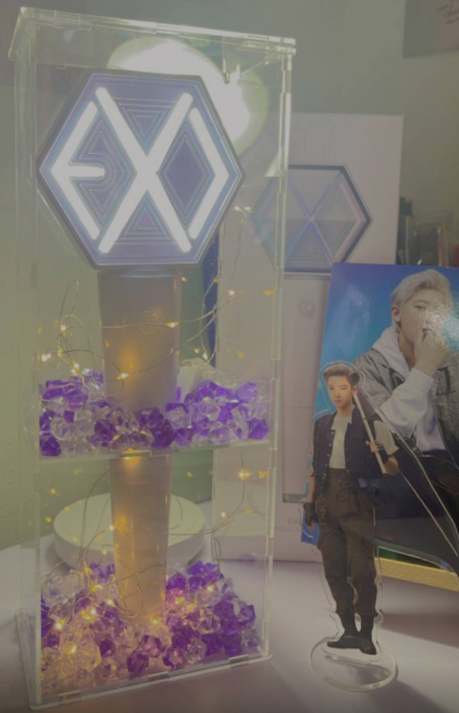 Laser Cut File - EXO Lightstick Show Box (acrylic 2mm). Laser Cut Files ...
