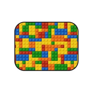 Plastic Construction Blocks Pattern Car Mats (set of 4) - Creative ...