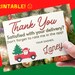 Printable Delivery Driver Christmas Holiday Rating Cards, Personalized ...
