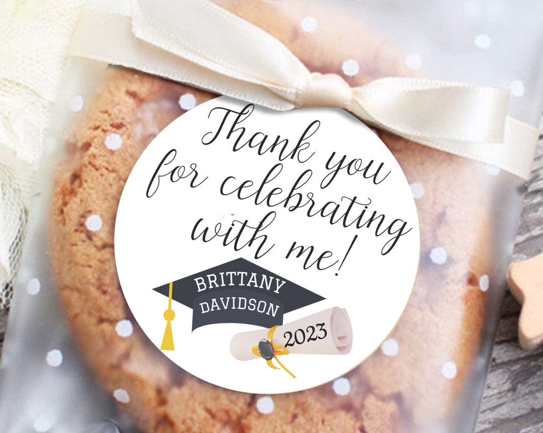 Graduation Thank You Stickers Graduation Decorations 2023 - Etsy