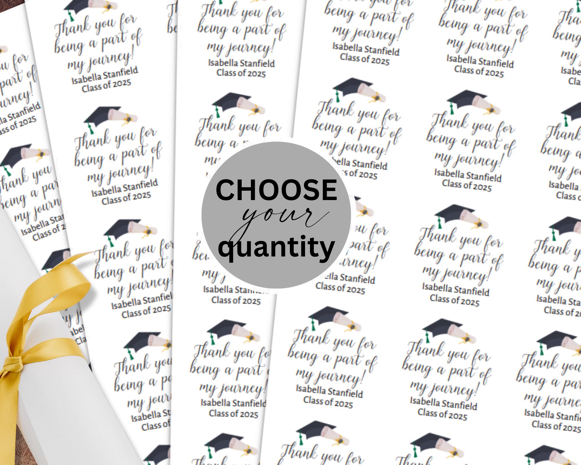 Graduation Stickers for Favors, Graduation Decorations 2026, Custom ...