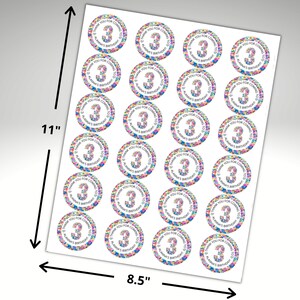 Birthday Party Stickers Personalized for Girls, Boys Stickers for Play ...