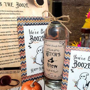 You've Been Boozed Halloween Printables - Etsy