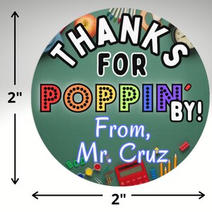 Back to School Poppin' Stickers, Meet the Teacher Gifts for Students ...
