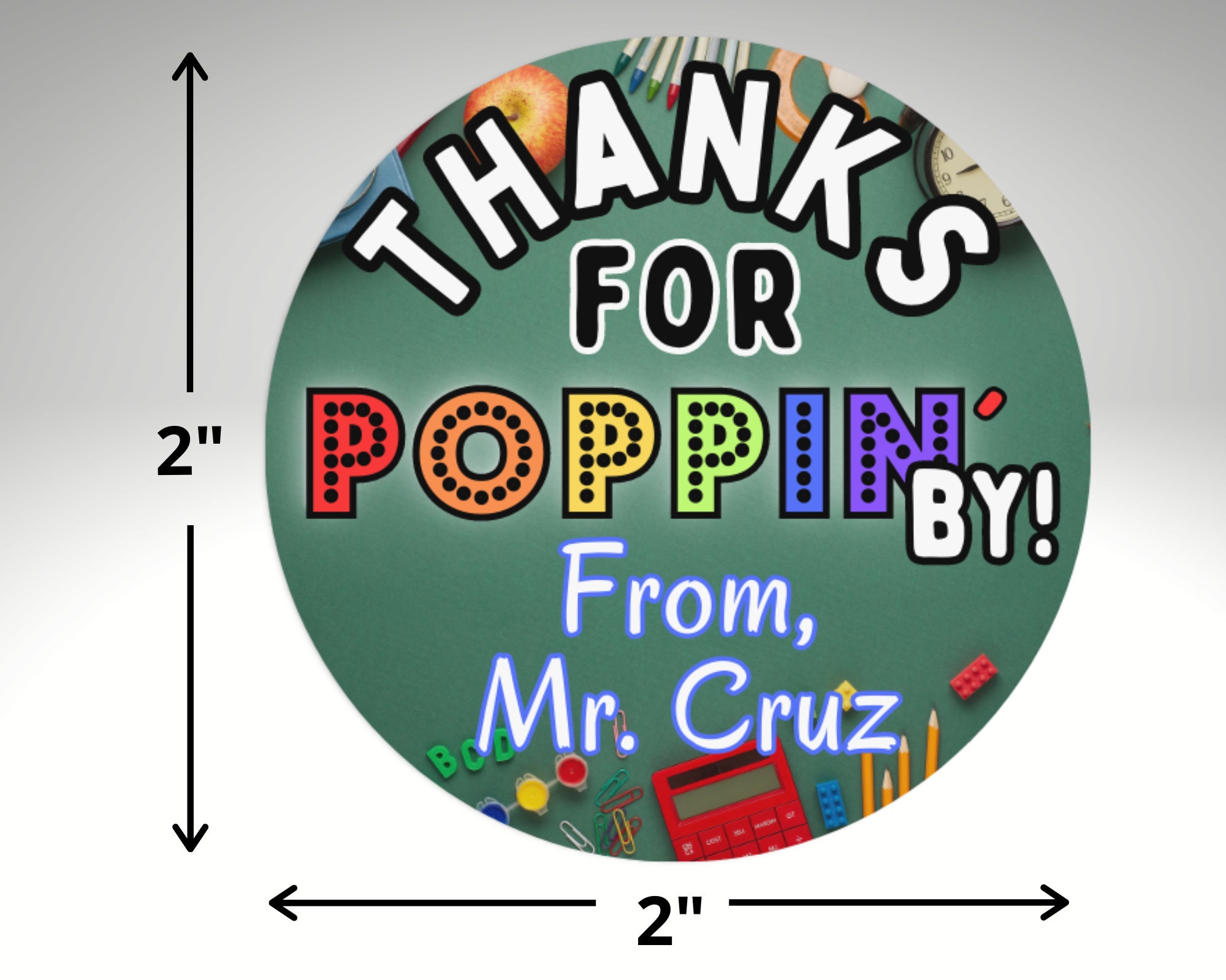 Back to School Poppin' Stickers, Meet the Teacher Gifts for Students ...