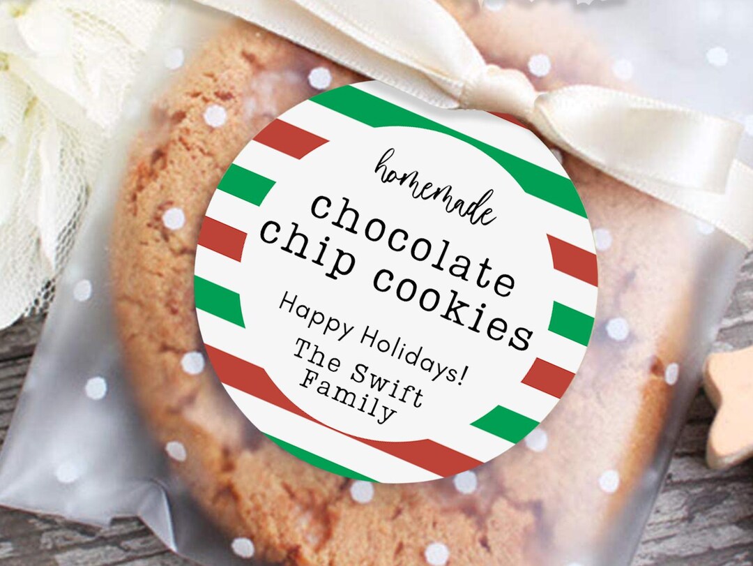 Christmas Baked Goods Labels, Holiday Cookie Tags, Canning Jar Labels ...