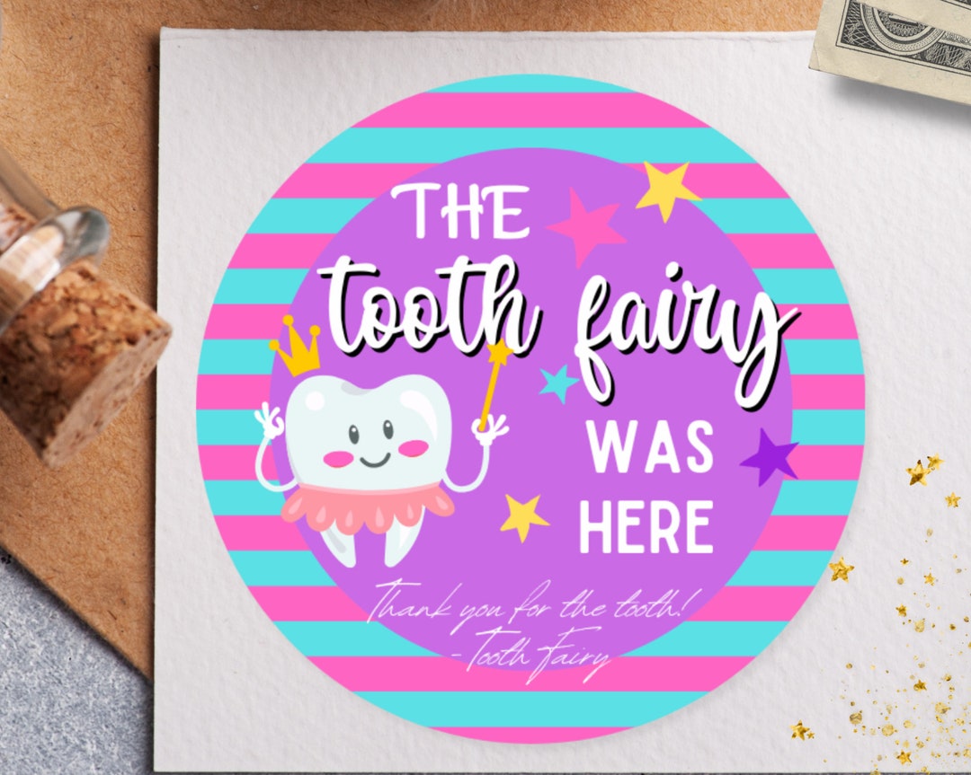 Tooth Fairy Stickers, Tooth Fairy Gift Ideas for Girls, Tooth Fairy ...