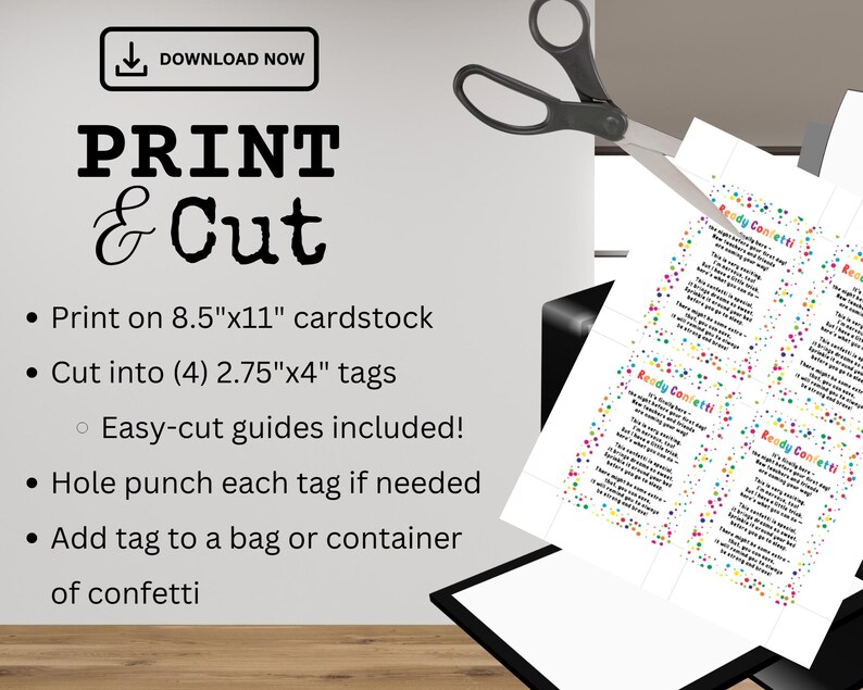 Printable Ready Confetti Tags, Kindergarten Jitter Glitter, Back to ...