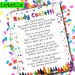 Ready Confetti Printable, Back to School, Night Before First Day ...