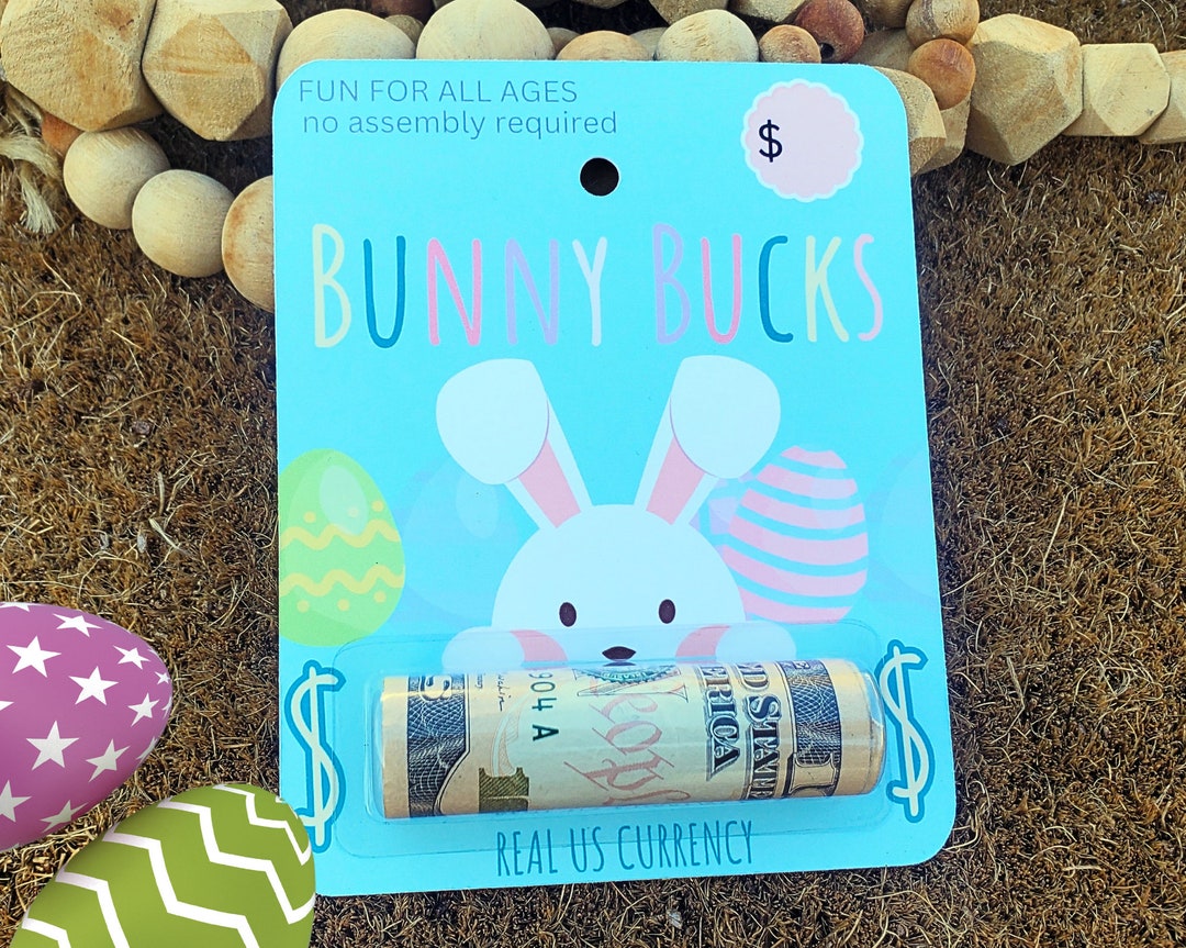 Easter Money Card, Easter Basket Stuffer, Bunny Bucks, Happy Easter ...