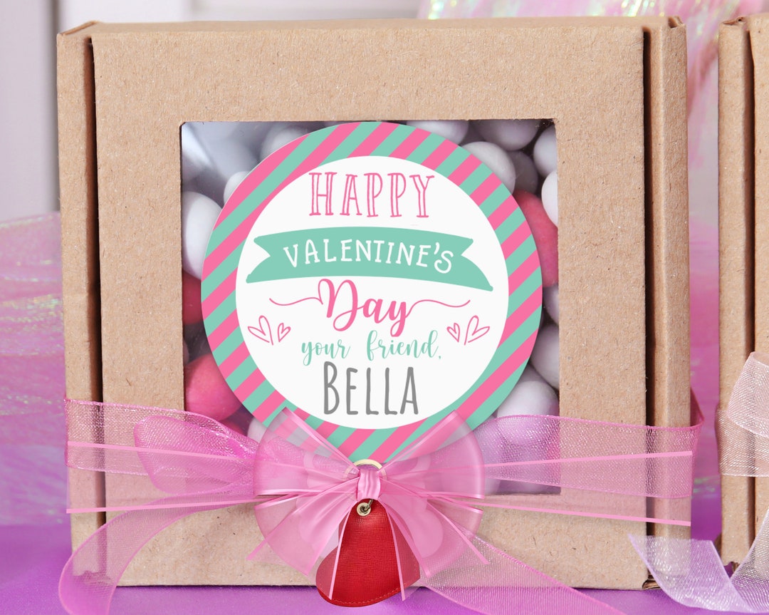 Cute Valentine's Day Labels, Custom Classroom Valentines for Kids ...