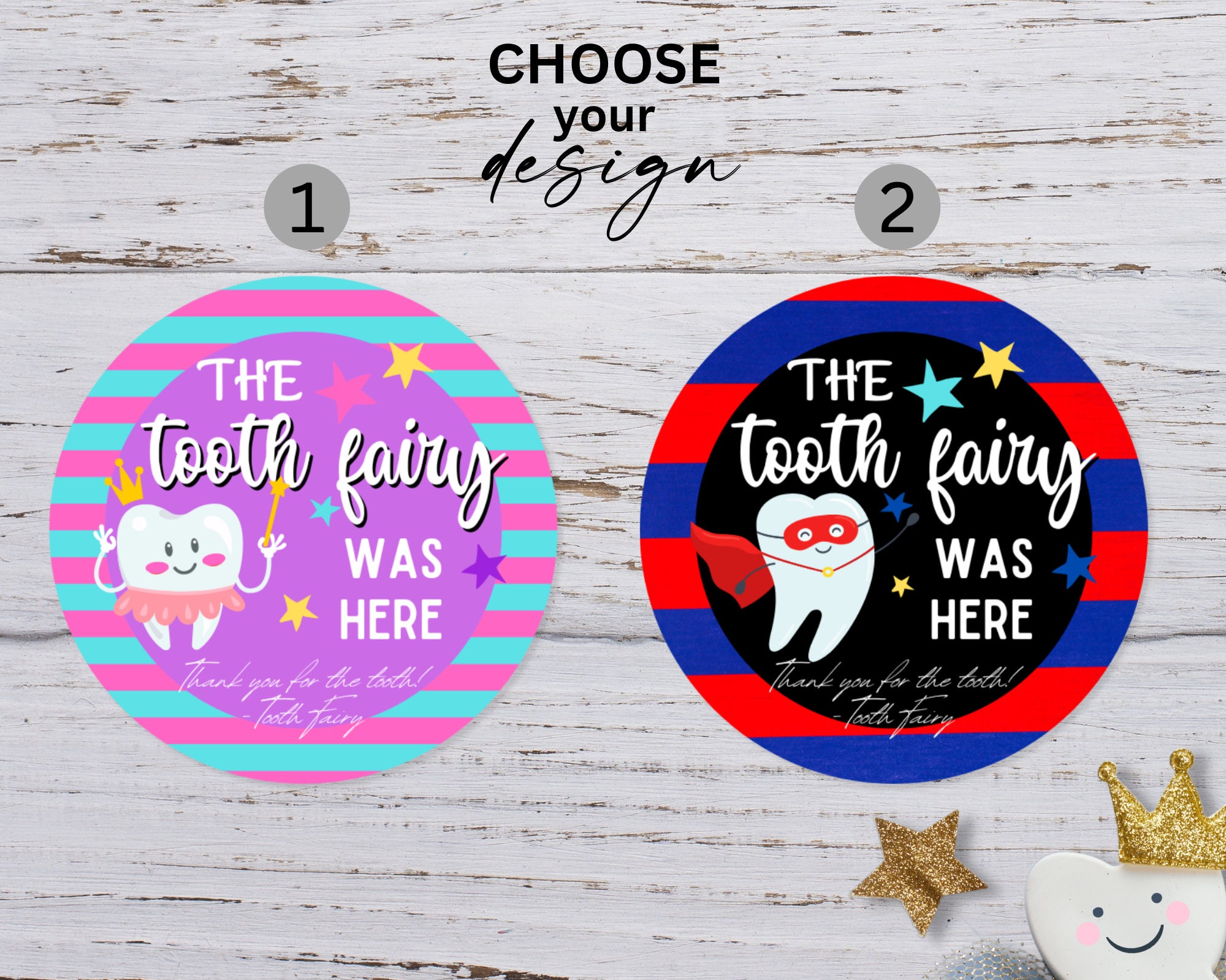 Tooth Fairy Stickers Tooth Fairy Gift Ideas for Girls Tooth - Etsy