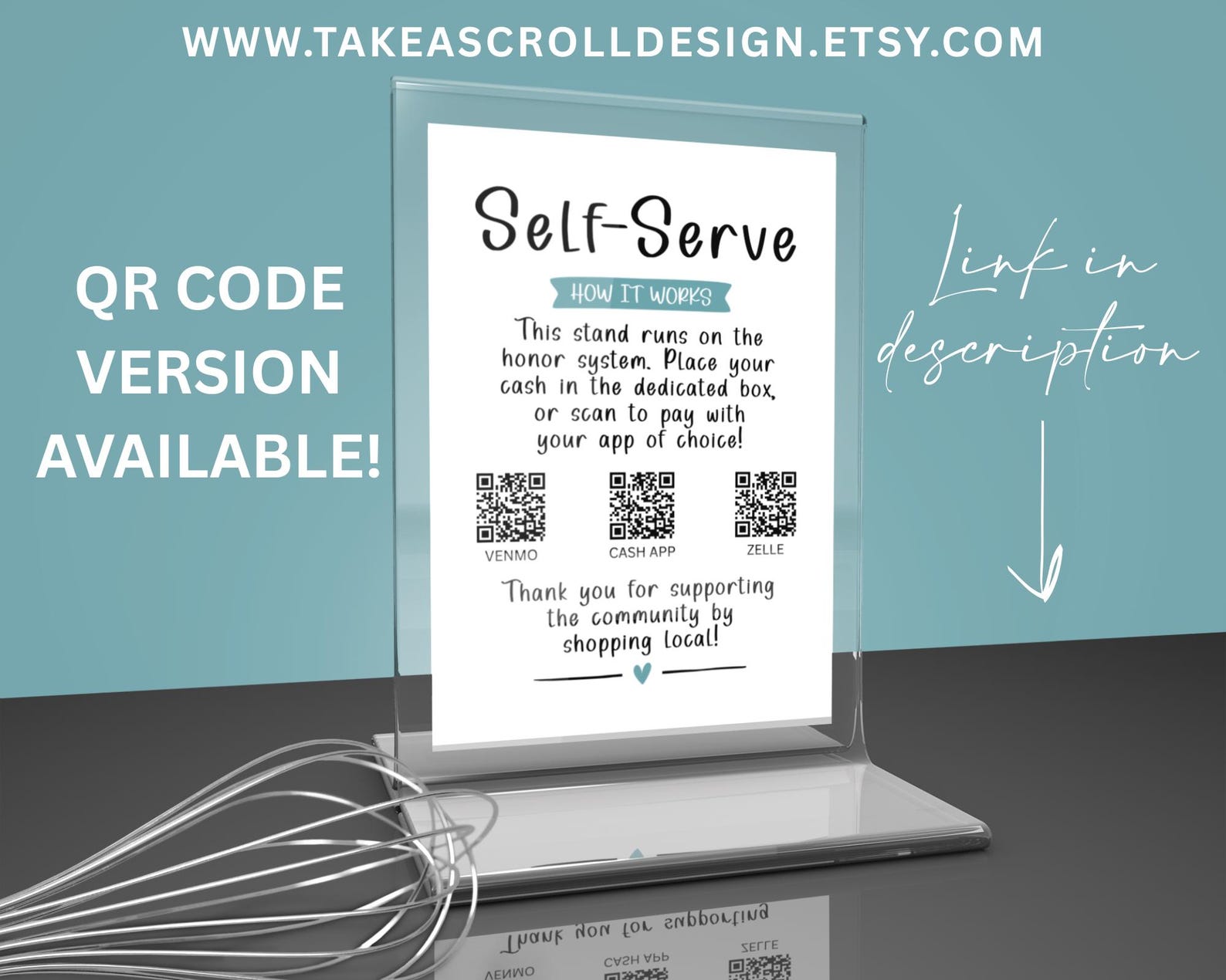 Printable Farmstand Honor System Sign, Bakery Stand Sign, Self Serve ...