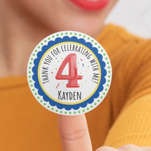 Personalized Birthday Stickers Labels for Party Favor Goodie - Etsy