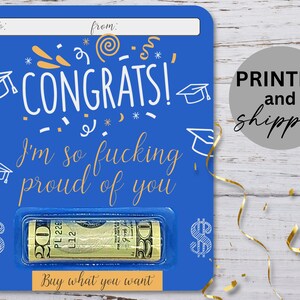 Congratulations Money Card, Graduate Money Holder Card, Graduation Cash ...