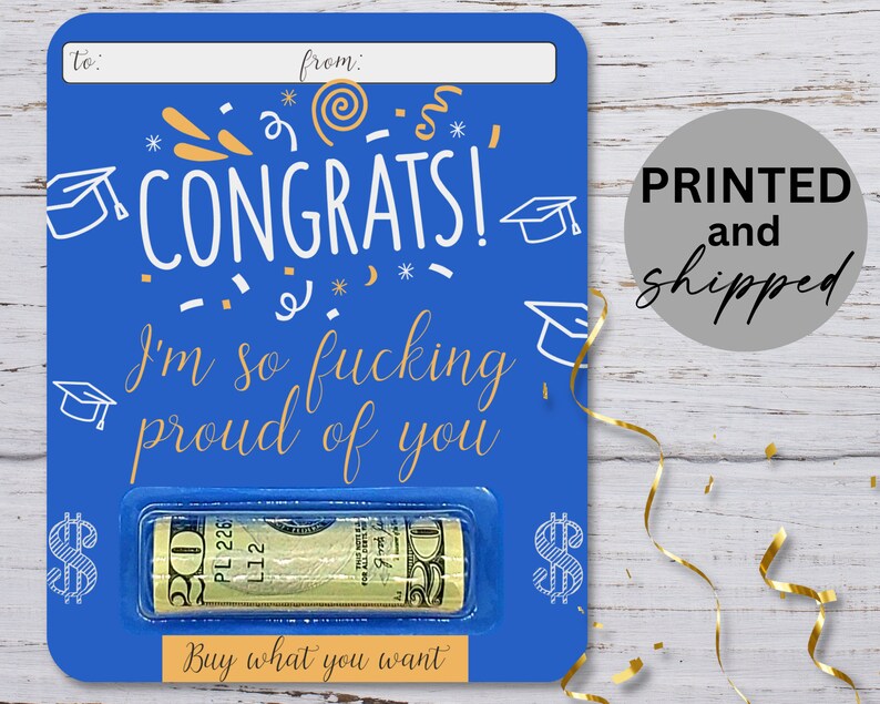 Congratulations Money Card Graduate Money Holder Card - Etsy