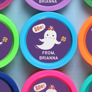 Personalized Halloween Stickers for Favors, Labels for Party Favors ...