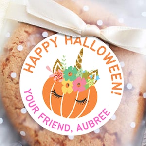 Halloween Stickers for Treat Bags, Favor Labels for Classroom Party ...