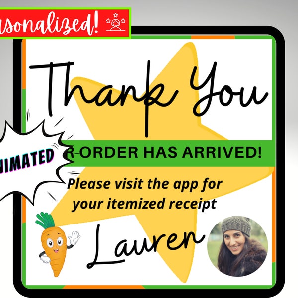 Instacart Your Order Has Arrived Card - Etsy